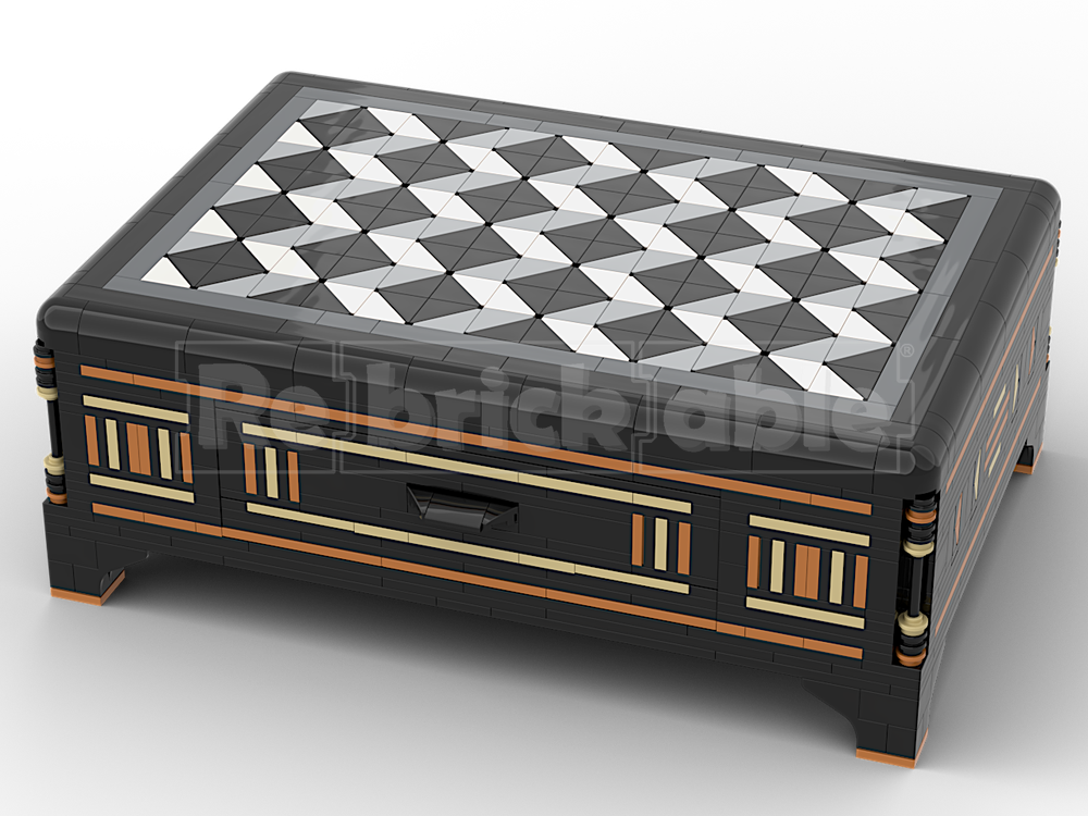 LEGO MOC-77596 Box with Drawer and Inlaid Marquetry-Style Detailing by ...