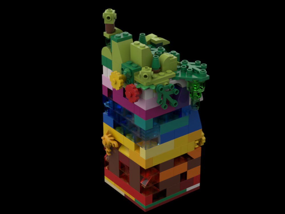 LEGO MOC Rainbow Tower by Amused_Moose | Rebrickable - Build with LEGO