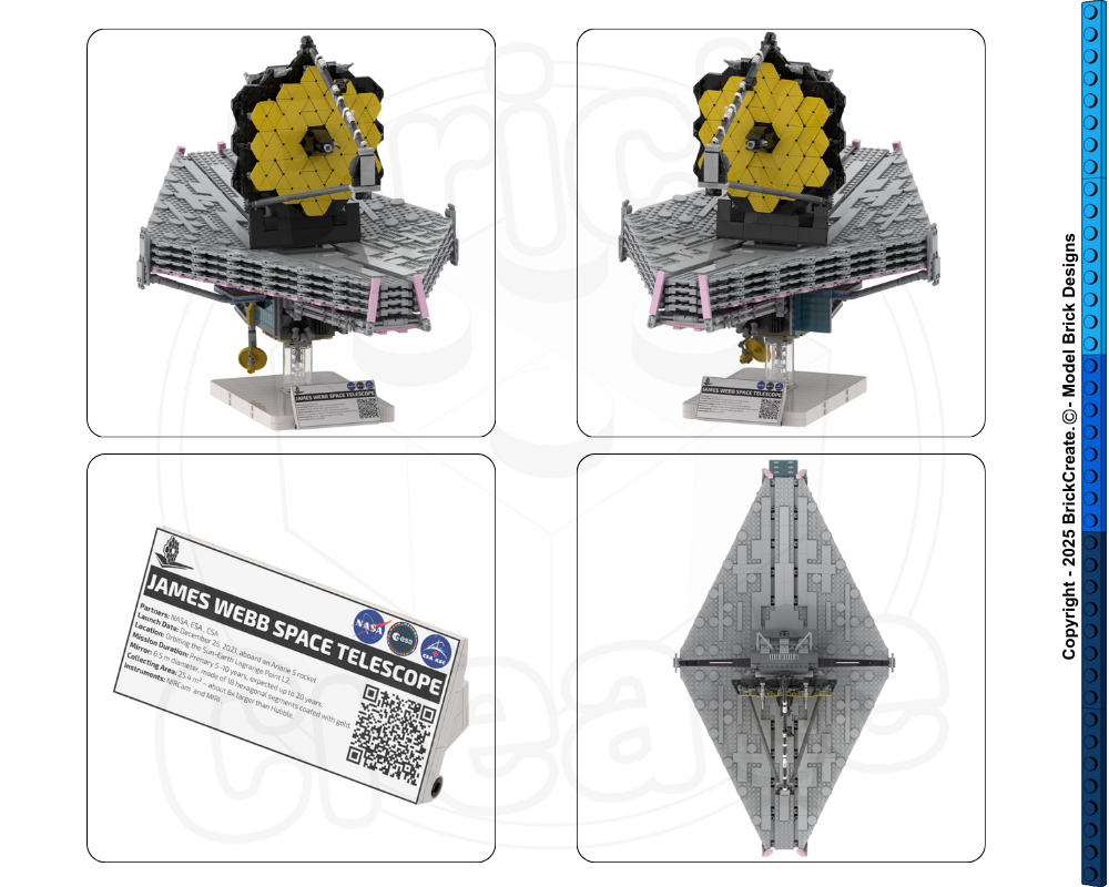 LEGO MOC James Webb Space Telescope (JWST) by BrickCreate | Rebrickable ...