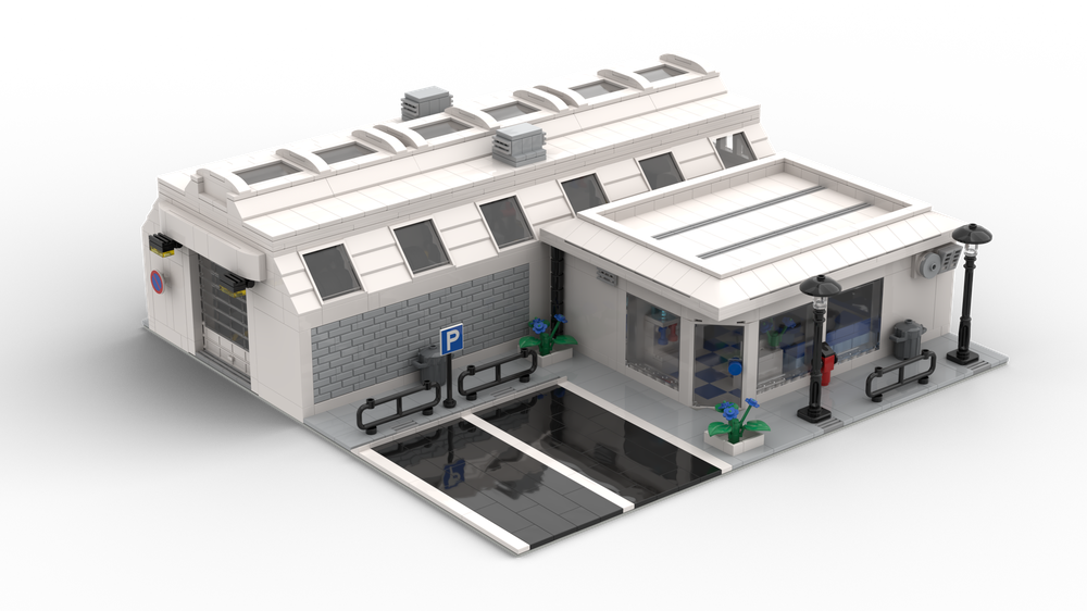 LEGO MOC Champion Tyres Garage by SpotYS | Rebrickable - Build with LEGO