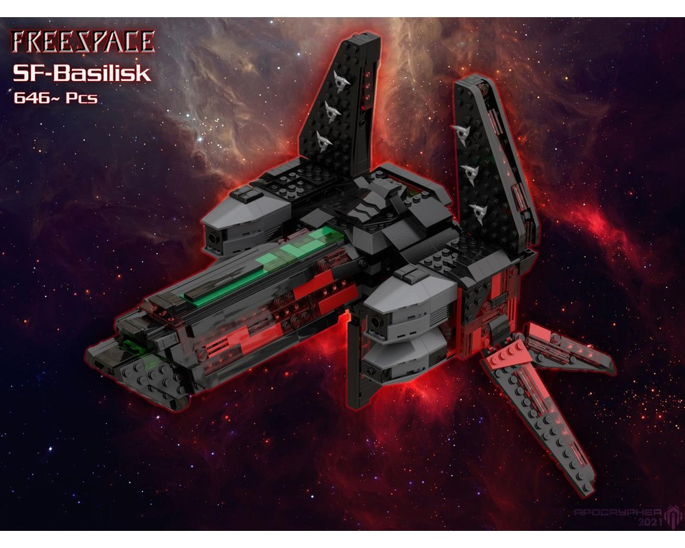 LEGO MOC Shivan Basilisk Heavy Fighter (Descent: Freespace) by ...