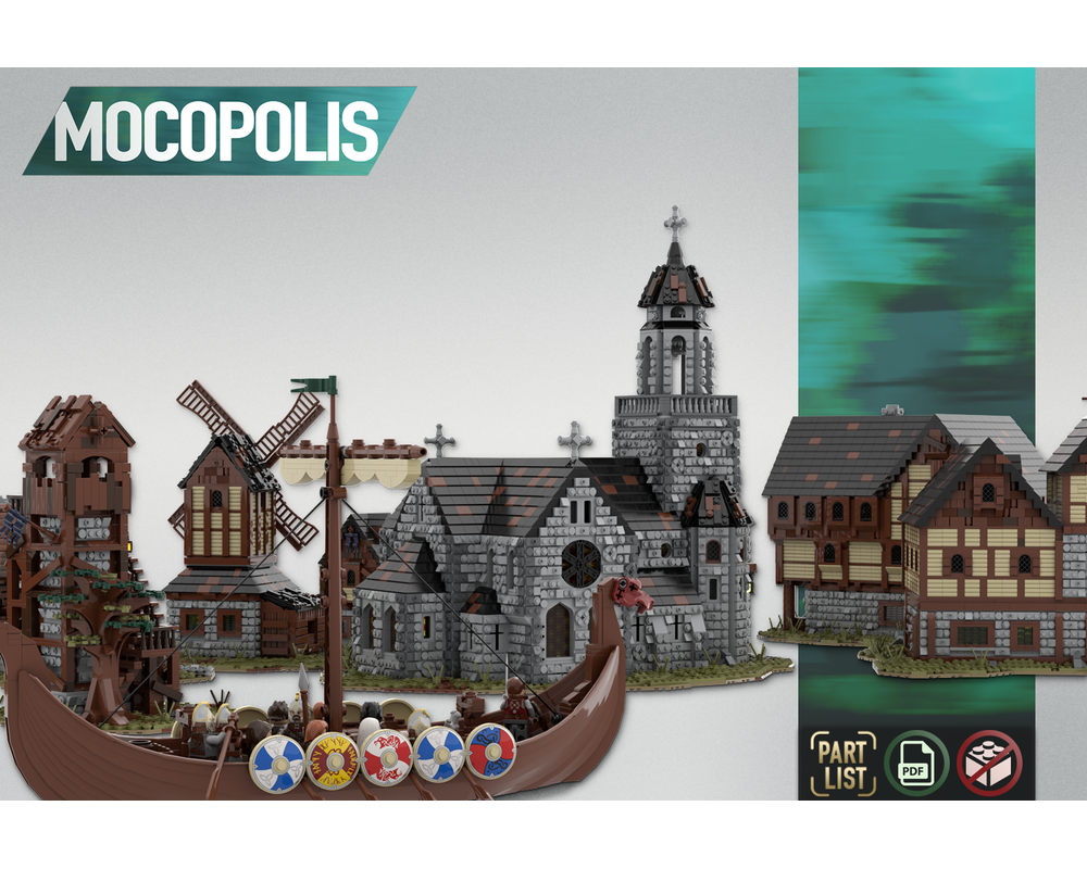 LEGO MOC MEDIEVAL VILLAGE BUNDLE by MOCOPOLIS | Rebrickable - Build ...
