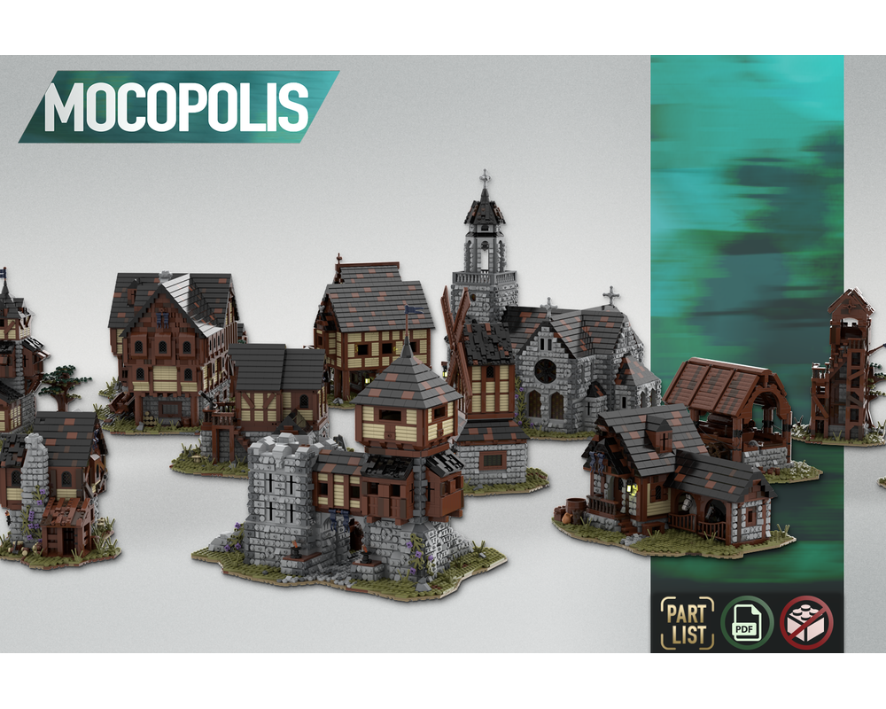 LEGO MOC MEDIEVAL VILLAGE BUNDLE by MOCOPOLIS | Rebrickable - Build ...