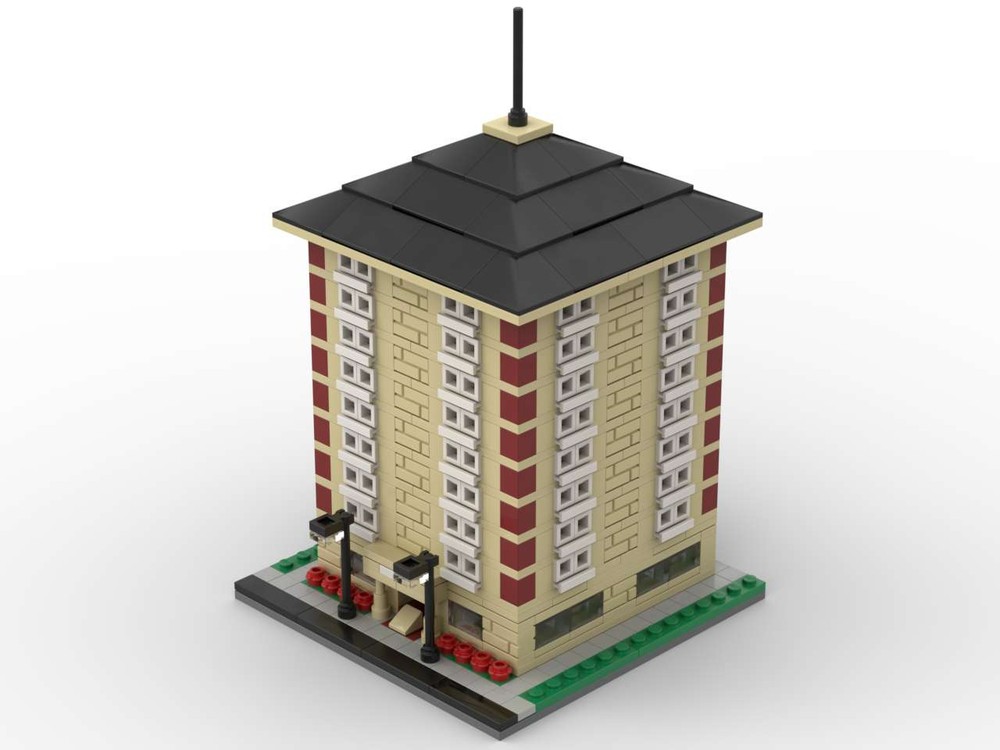 LEGO MOC Modular Hotel #1 by meregt | Rebrickable - Build with LEGO