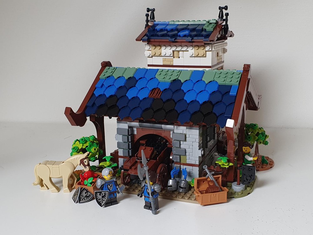 LEGO MOC Medieval Barn by Gr33tje13 | Rebrickable - Build with LEGO