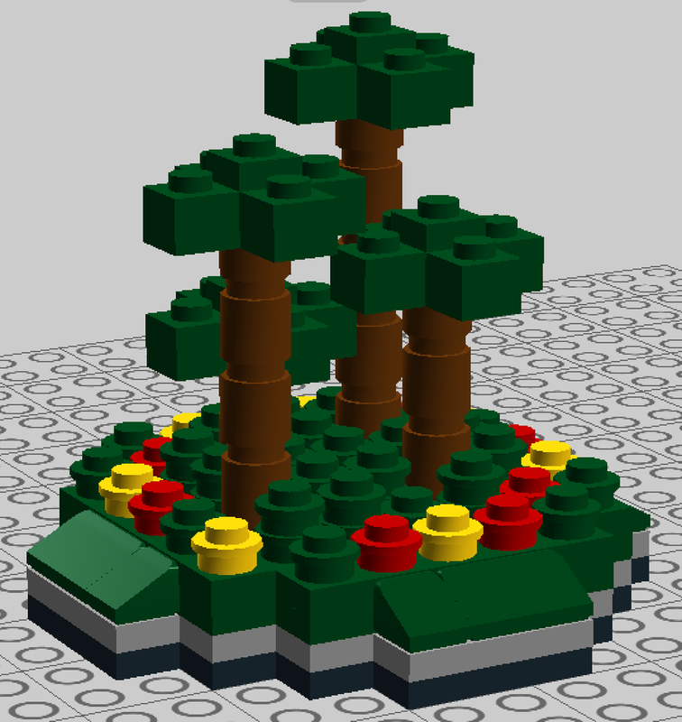 LEGO MOC Dual-Lane Roundabout Plate Tree Decoration by HATNAN ...