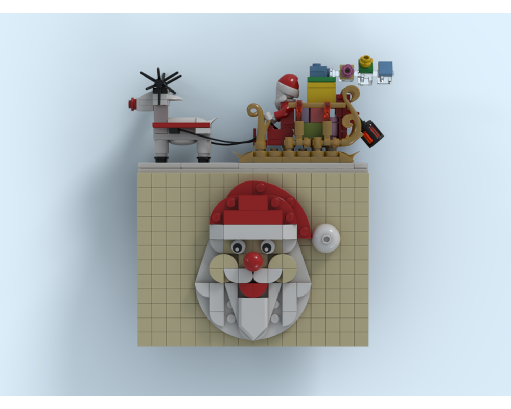 LEGO MOC Santa Claus on a Photo Frame by namowen | Rebrickable - Build with LEGO