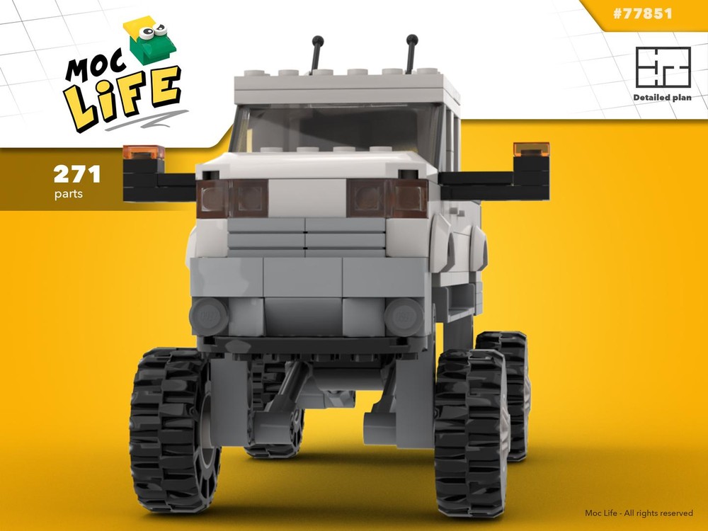 LEGO MOC Ram 1500 long bed quad cab lifted Sema version by MocLife ...