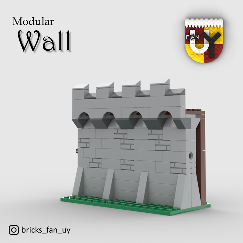LEGO MOC Modular Wall by bricks_fan_uy | Rebrickable - Build with LEGO