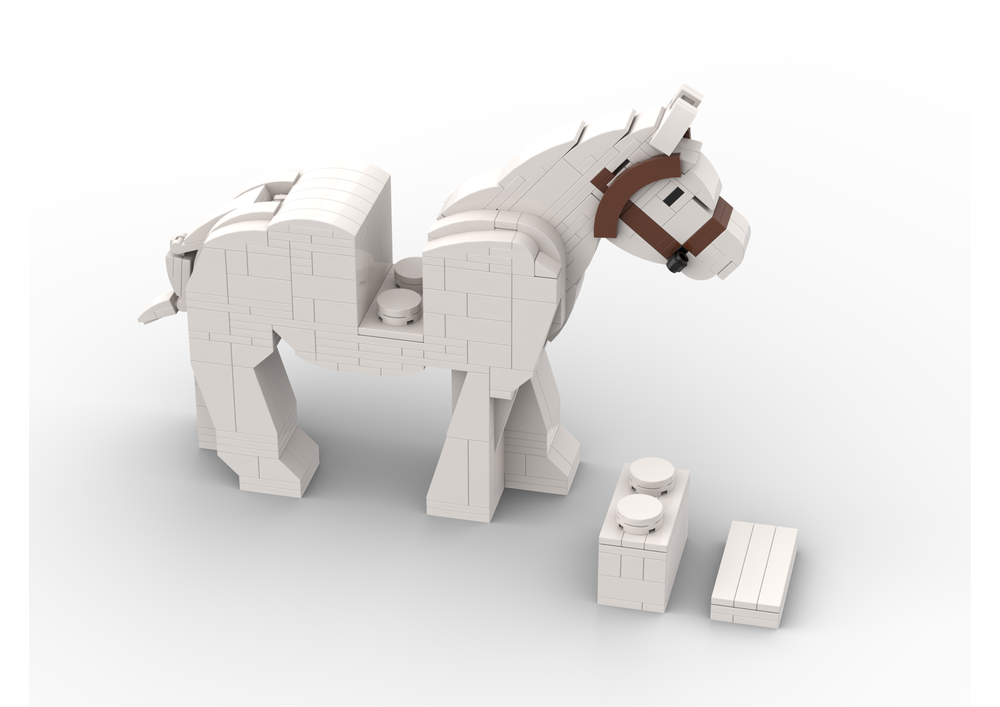LEGO MOC Scaled Lego Horse by KK_Bricks | Rebrickable - Build with LEGO