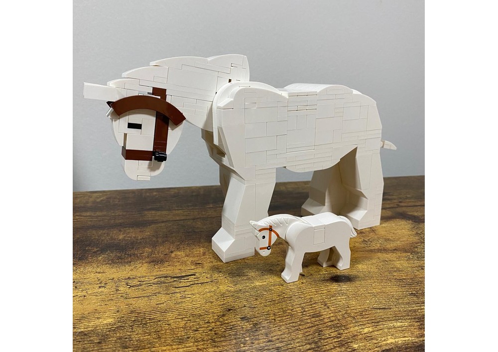 LEGO MOC Scaled Lego Horse by KK_Bricks | Rebrickable - Build with LEGO