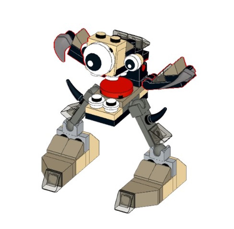 LEGO MOC Spike-Eye (Mixels Creation from set 41521-1 + 41522-1 + 41523 ...