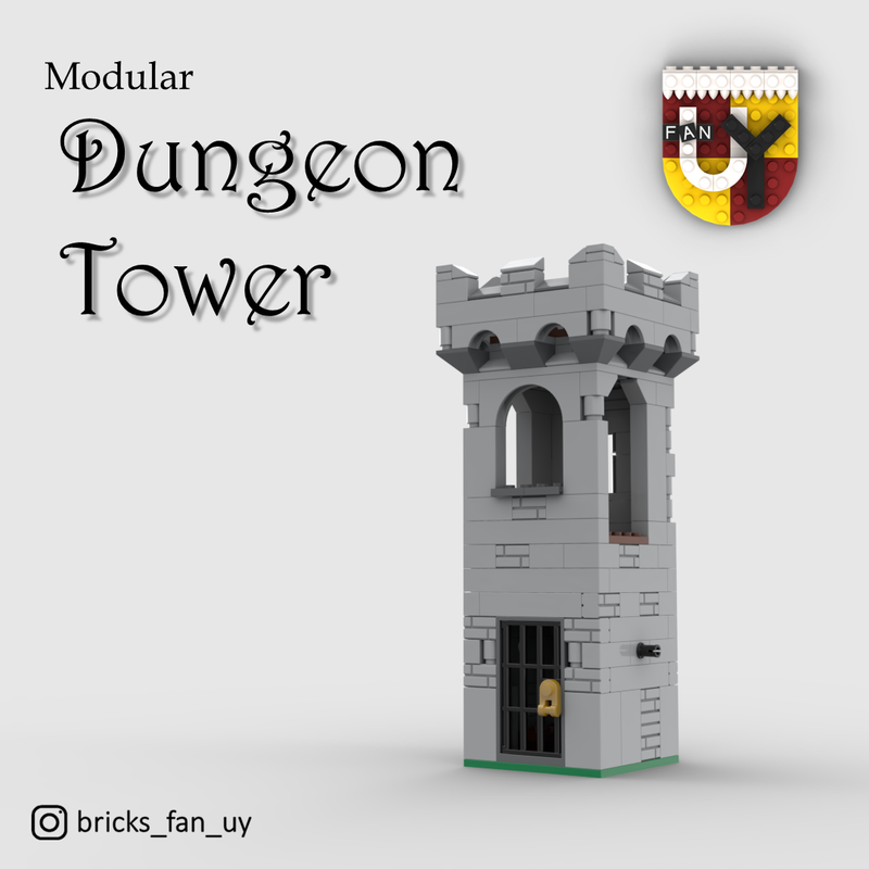 Lego Moc Modular Dungeon Tower By Bricksfanuy Rebrickable Build With Lego