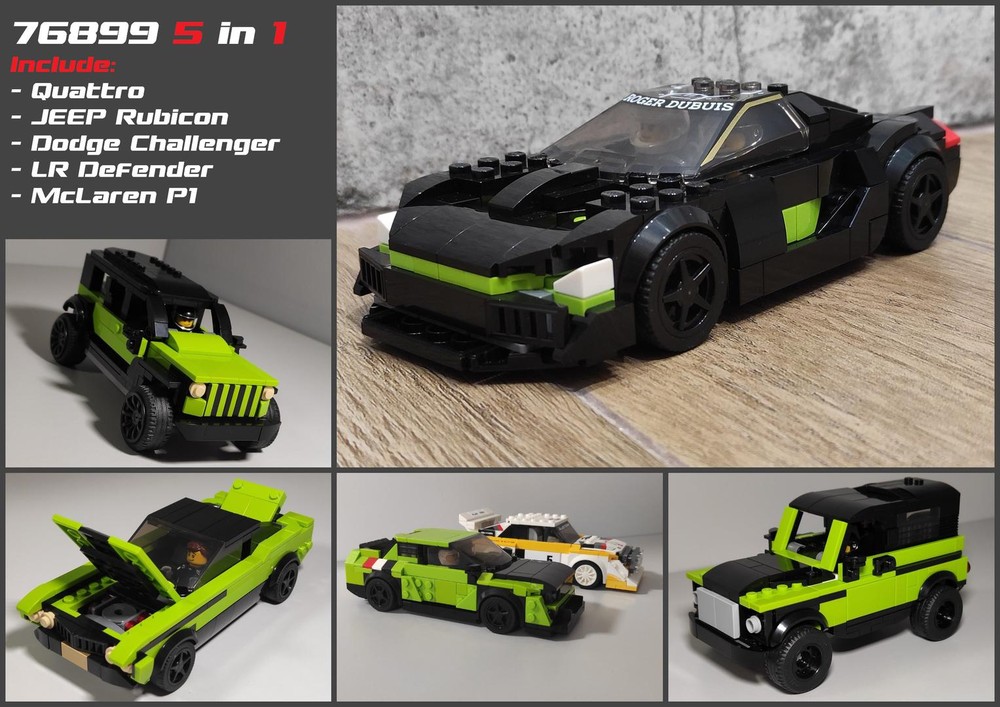 LEGO MOC 76899 5 in 1 set Vol.3 by Kirvet | Rebrickable - Build with LEGO