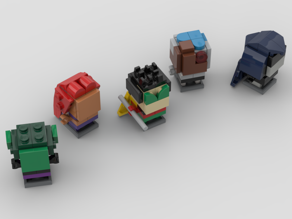 LEGO MOC Mini Brickheadz - Teen Titans by Thierry | Rebrickable - Build ...