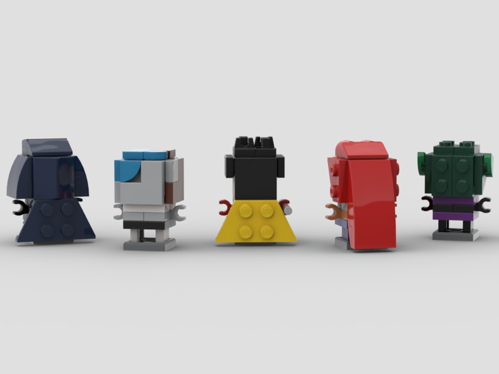 LEGO MOC Mini Brickheadz - Teen Titans by Thierry | Rebrickable - Build ...