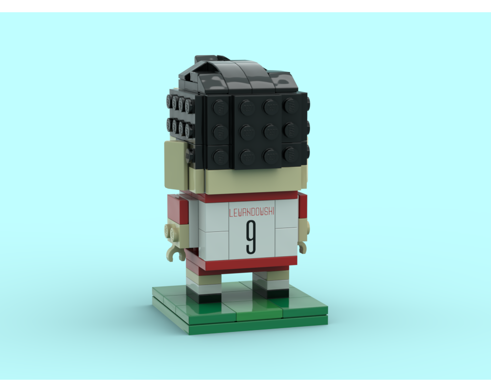LEGO MOC Team Poland - Robert Lewandowski by GetMeBricked | Rebrickable ...