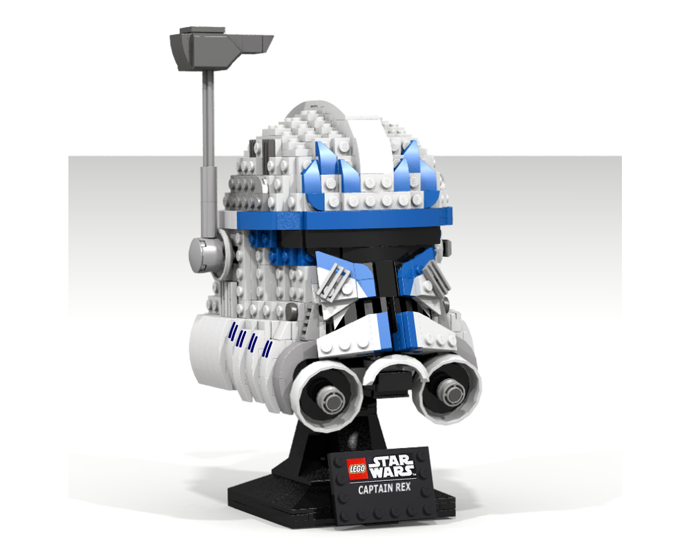 LEGO MOC Rex Phase 2 helmet bust by TimBricks99 | Rebrickable - Build ...