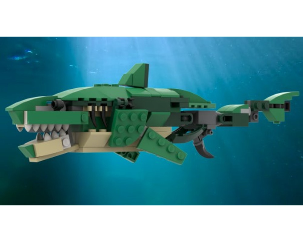 LEGO MOC 31058 - Megalodon by LegoOri | Rebrickable - Build with LEGO