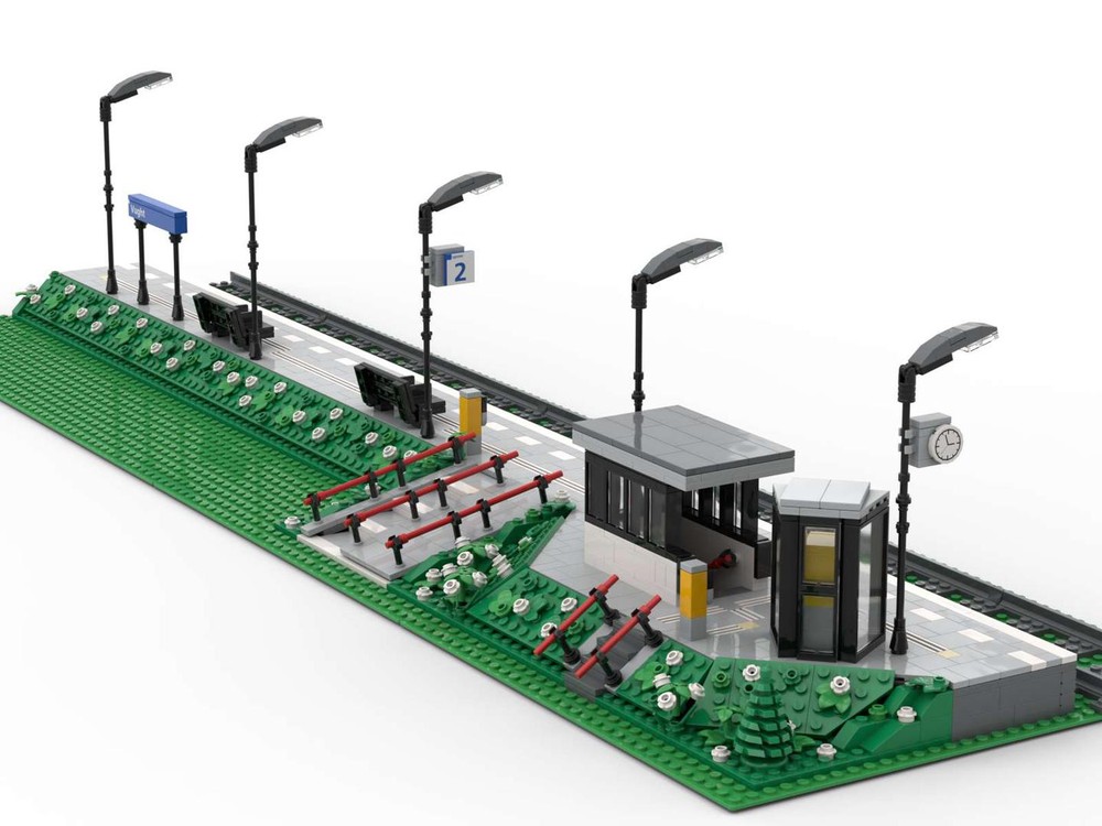 LEGO MOC Vught Train Station Platform 2 by vanderlegofan | Rebrickable ...
