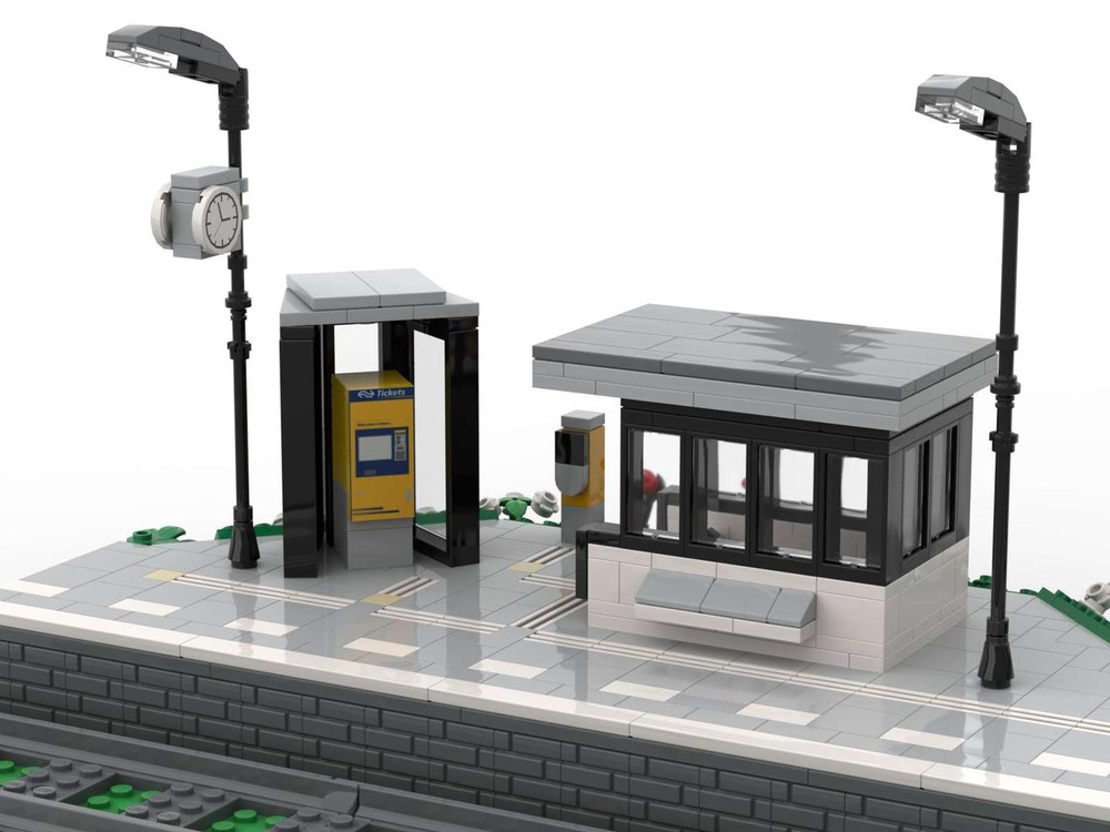 LEGO MOC Vught Train Station Platform 2 by vanderlegofan | Rebrickable ...
