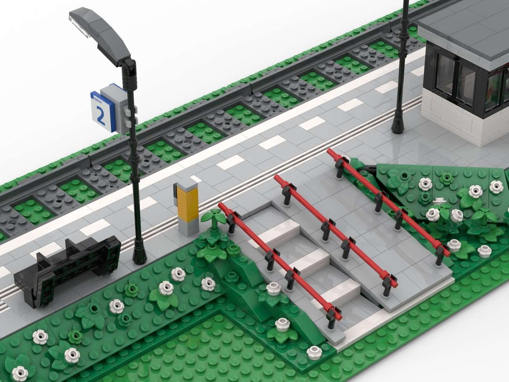 LEGO MOC Vught Train Station Platform 2 by vanderlegofan | Rebrickable ...