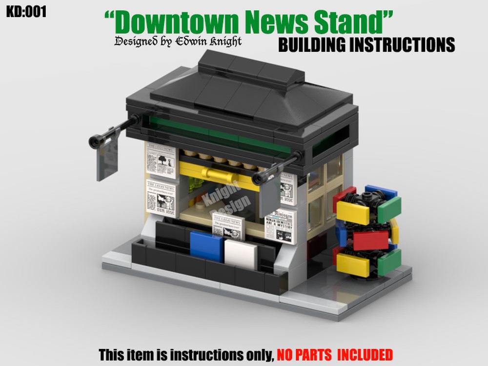 LEGO MOC Downtown Newsstand by Whitesamurai | Rebrickable - Build with LEGO