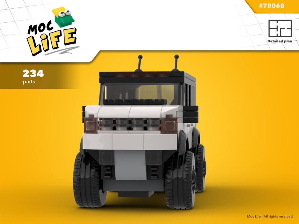 Lego Moc Hummer Ev By Moclife Rebrickable Build With Lego