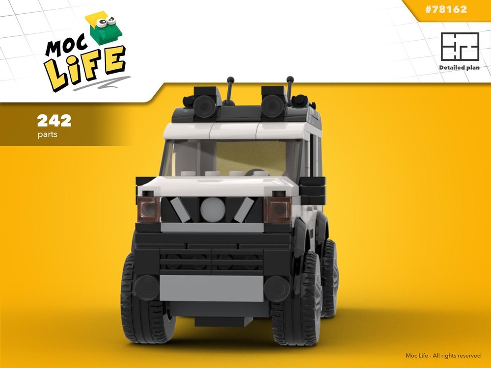Lego Moc Nissan Xterra By Moclife Rebrickable Build With Lego