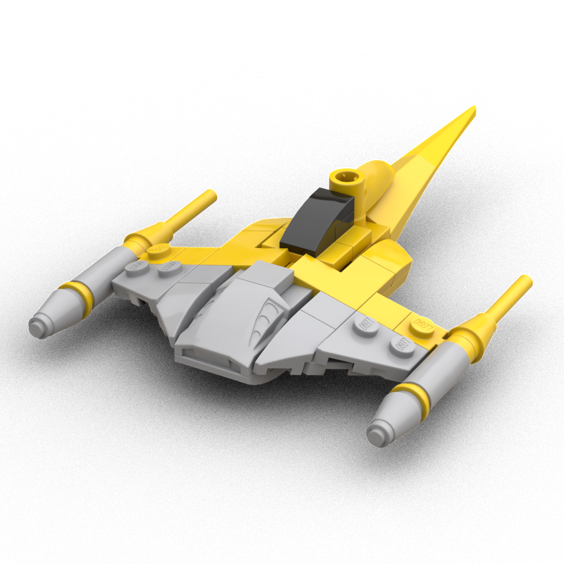 LEGO MOC Naboo N-1 Starfighter [micro scale] by Xigphir | Rebrickable ...