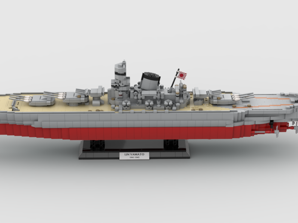 LEGO MOC IJN Yamato by BrickAddiction | Rebrickable - Build with LEGO