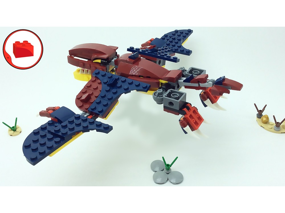 LEGO MOC Dimorphodon Dinosaur - Lego Creator 31102 set by Bricks Ideas ...