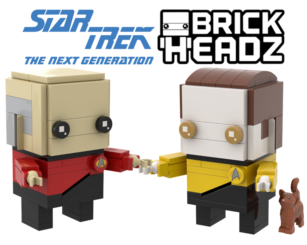 LEGO MOC Brickheadz Picard & Data by bobby_03 | Rebrickable - Build ...
