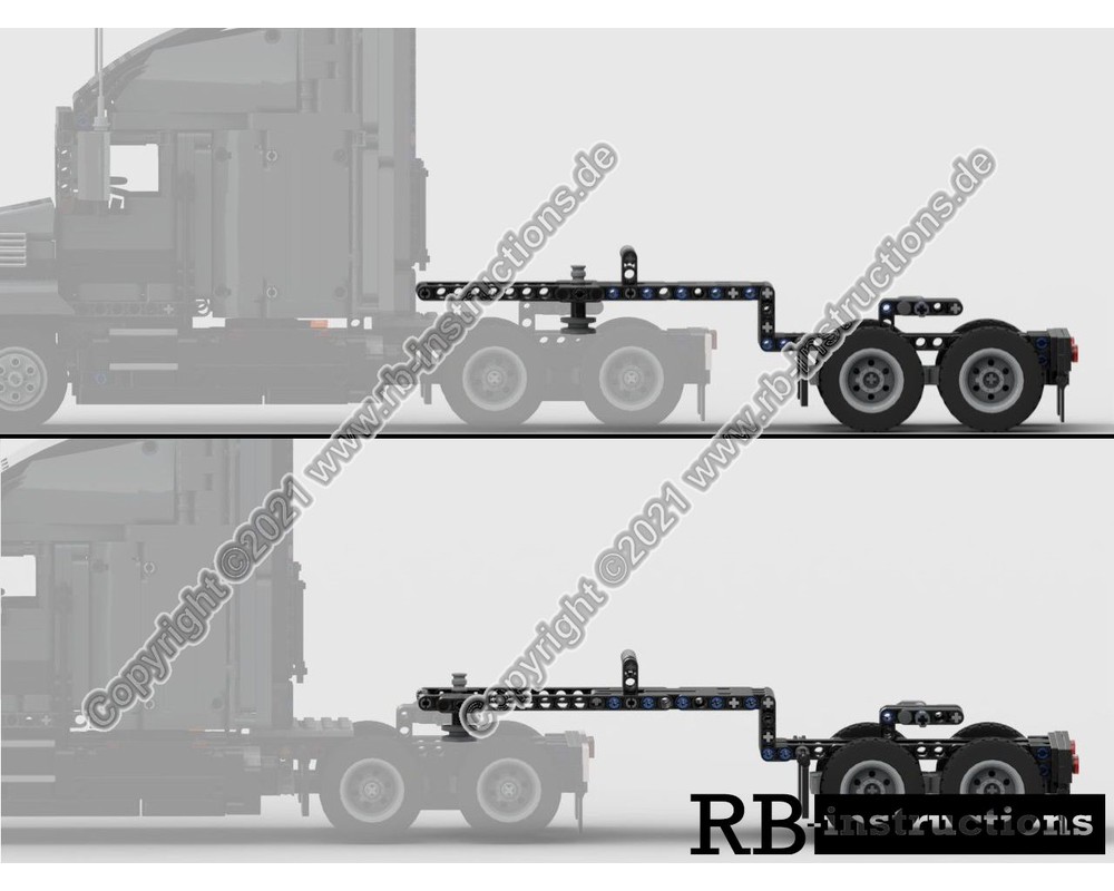 LEGO MOC adjustable dolly for 42078 Mack Anthem and other trucks ...