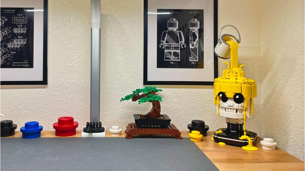 LEGO MOC Paint Pouring on a Minifig Skull by adambetts | Rebrickable ...