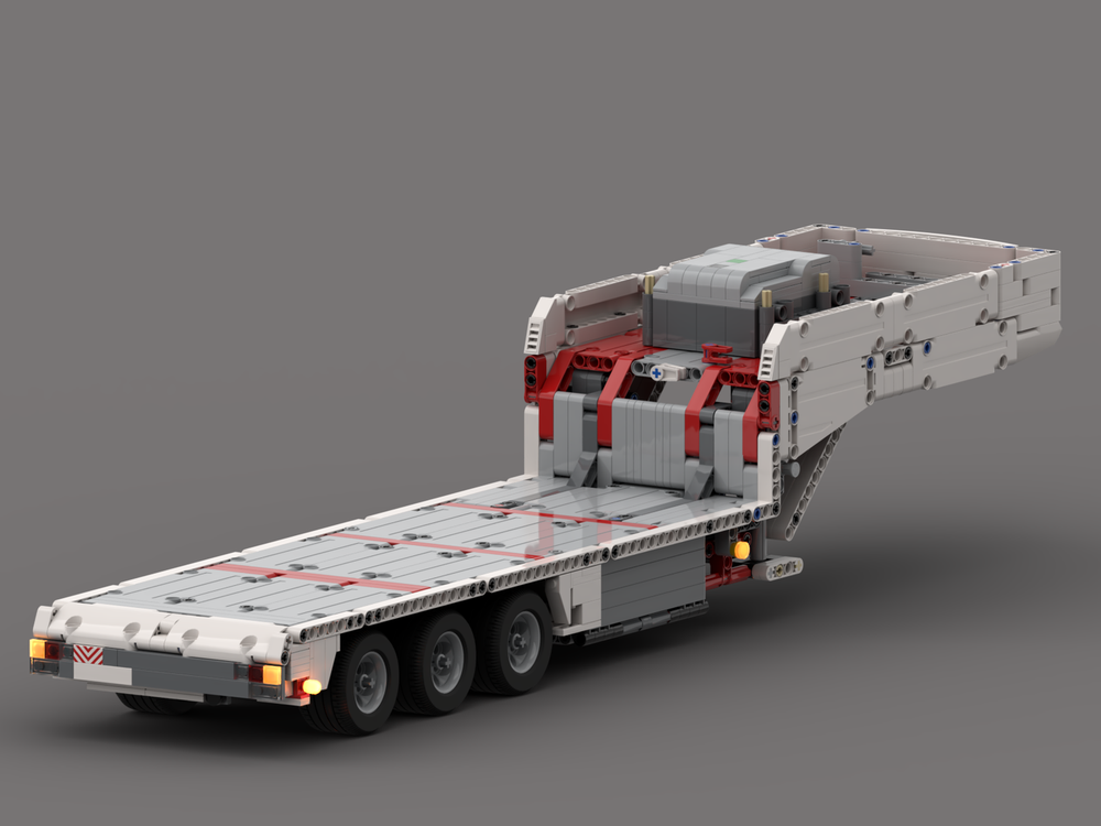 LEGO MOC Flatbed 3 axle trailer by EbicVonPetrus | Rebrickable - Build ...