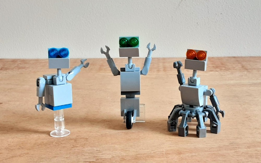 LEGO MOC 3 Mini Robots by Nicole1 | Rebrickable - Build with LEGO