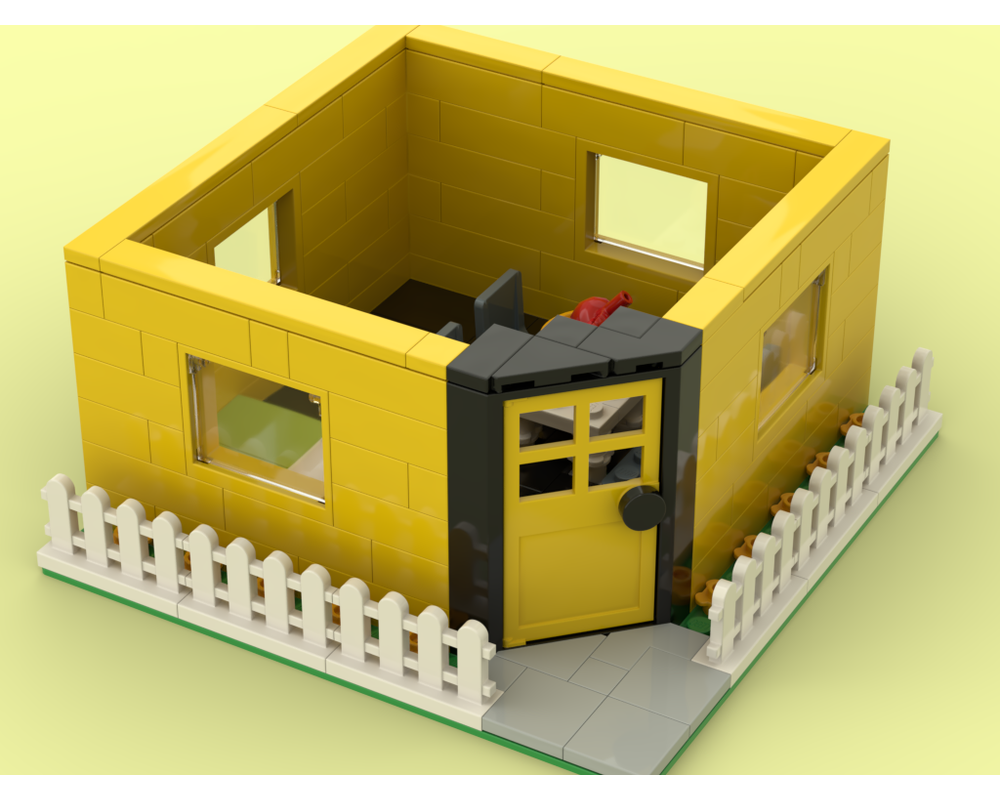 LEGO MOC Basic house without a roof by Makary | Rebrickable - Build ...
