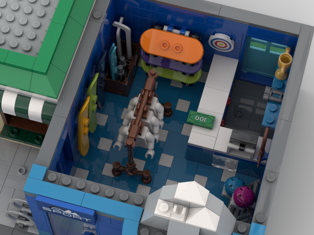 LEGO MOC Shopping Street Modular by KTBrickworks | Rebrickable - Build ...