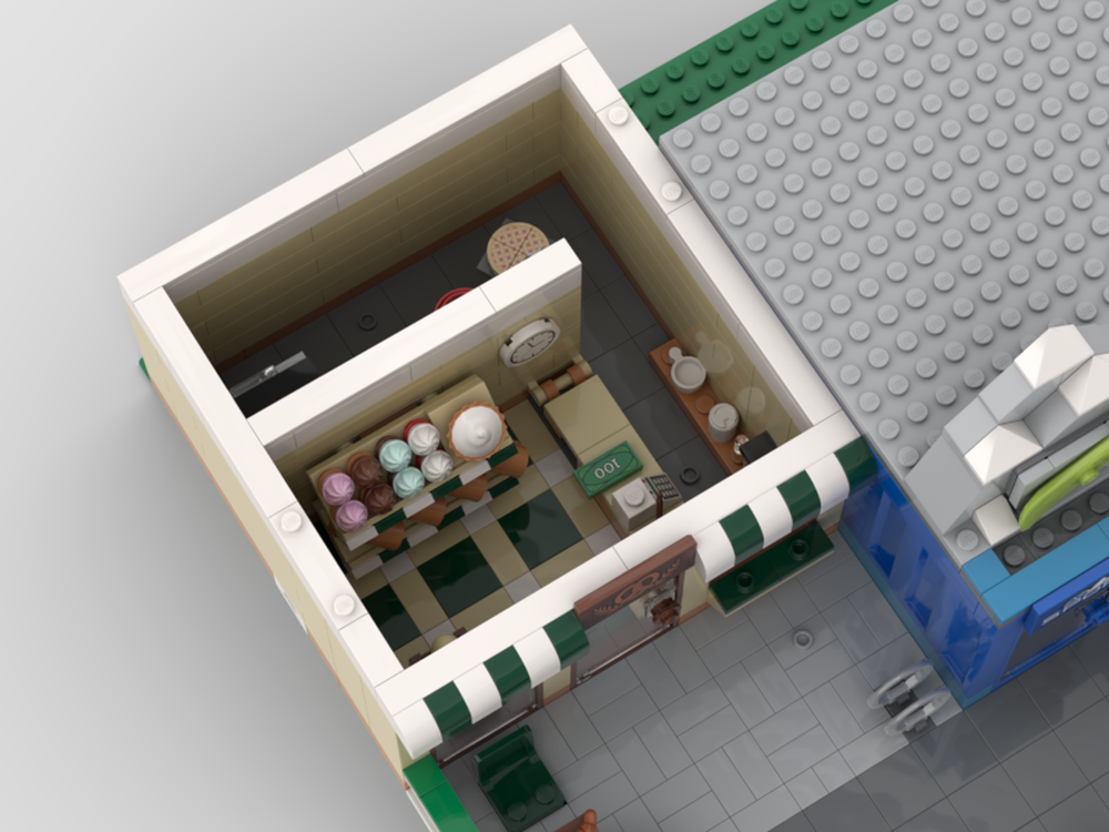 LEGO MOC Shopping Street Modular by KTBrickworks | Rebrickable - Build ...