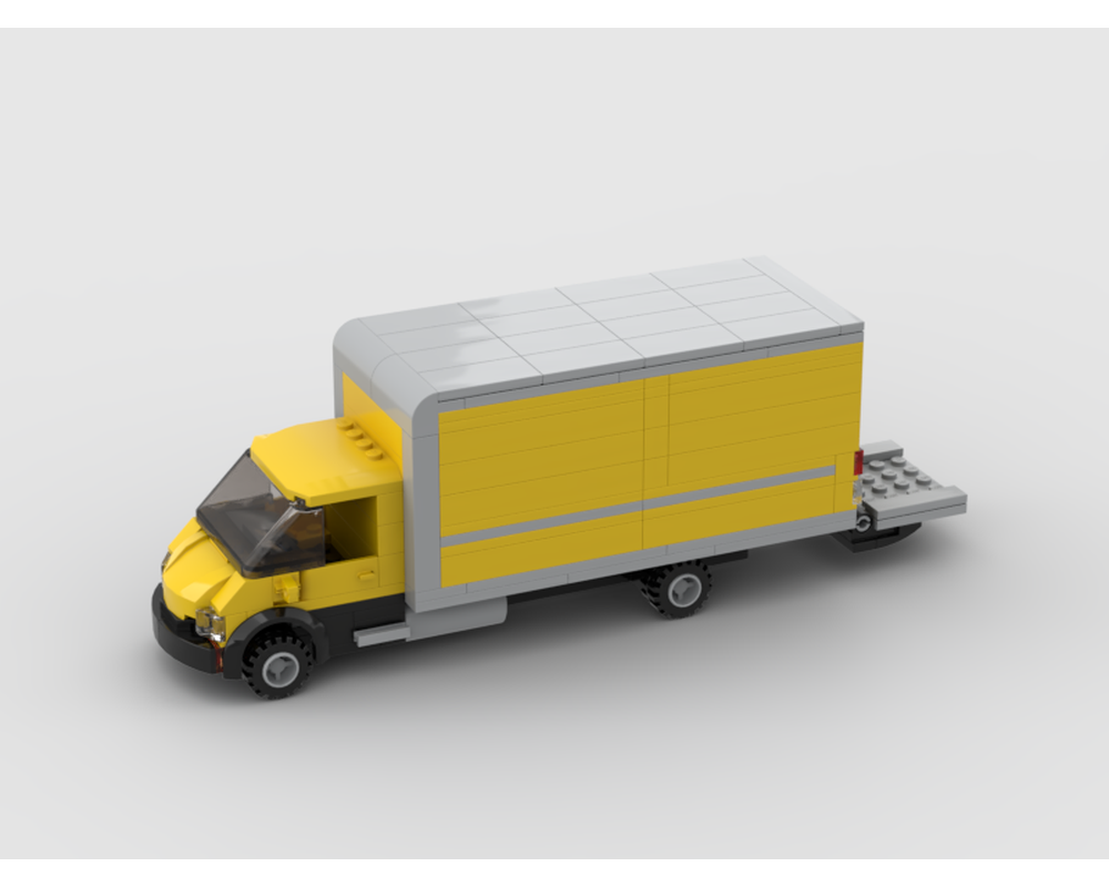 LEGO MOC Large Yellow Box Truck by Brick Studs | Rebrickable - Build ...