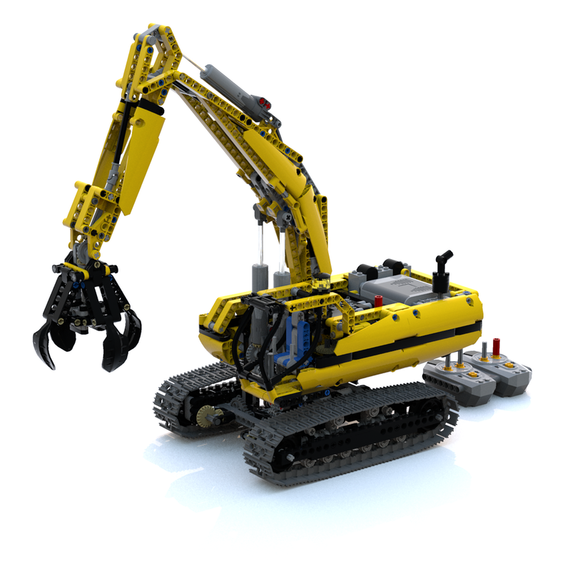 LEGO MOC Modification 8043 Grab Crane Excavator by franklin-bricks ...