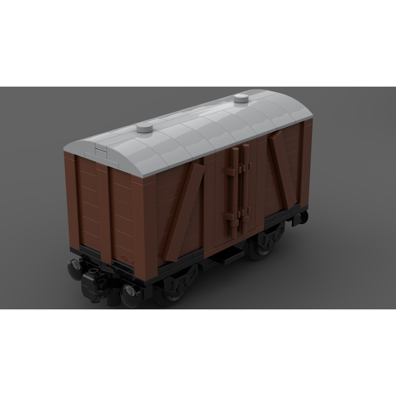 LEGO MOC Box Car,7 stud wide 2axle , Train car for 10277 crocodile ...