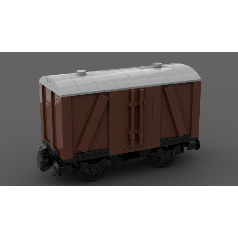 LEGO MOC Box Car,7 stud wide 2axle , Train car for 10277 crocodile ...