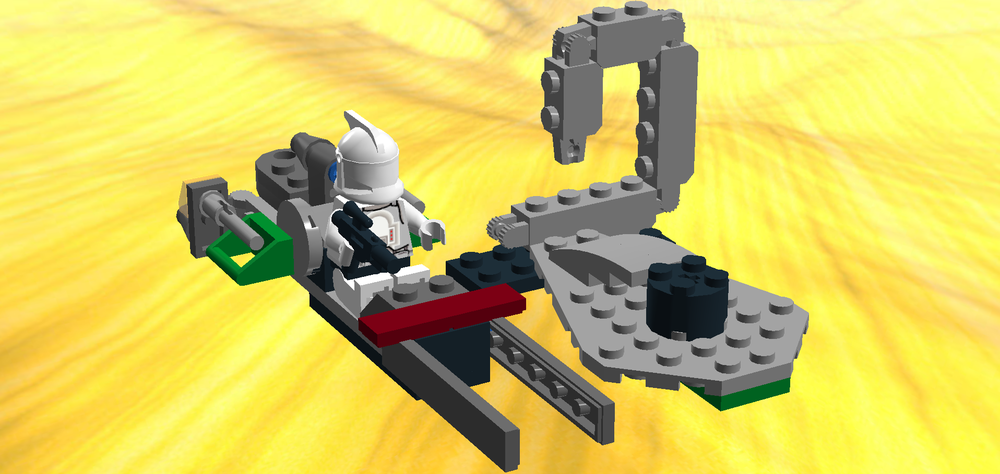 LEGO MOC 8014 alternate Clone Speeder Bike and Refueling Station by ...