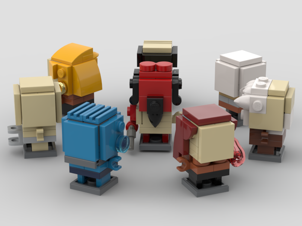 LEGO MOC Mini Brickheadz - BPRD by Thierry | Rebrickable - Build with LEGO
