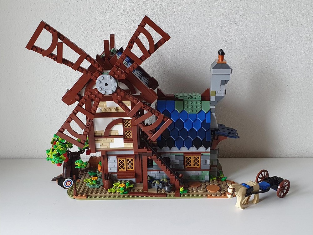 LEGO MOC-78729 Medieval Windmill by Gr33tje13 | Rebrickable - Build ...