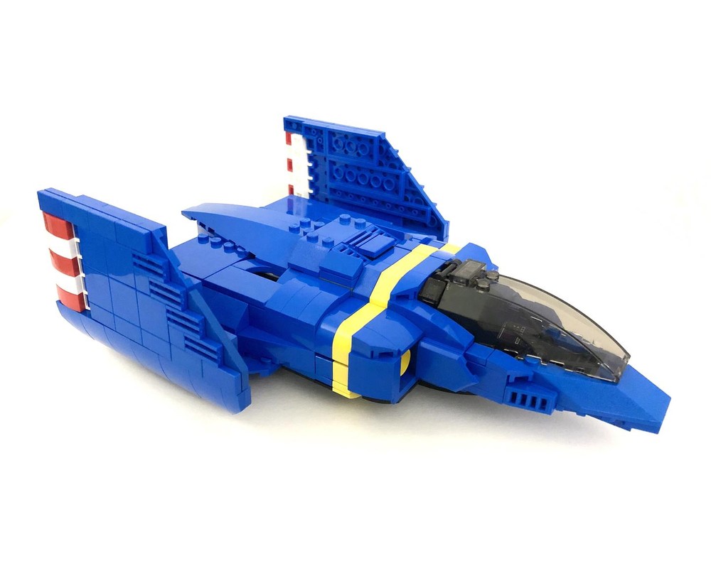 LEGO MOC Blue Falcon (F-Zero) by Celeri | Rebrickable - Build with LEGO