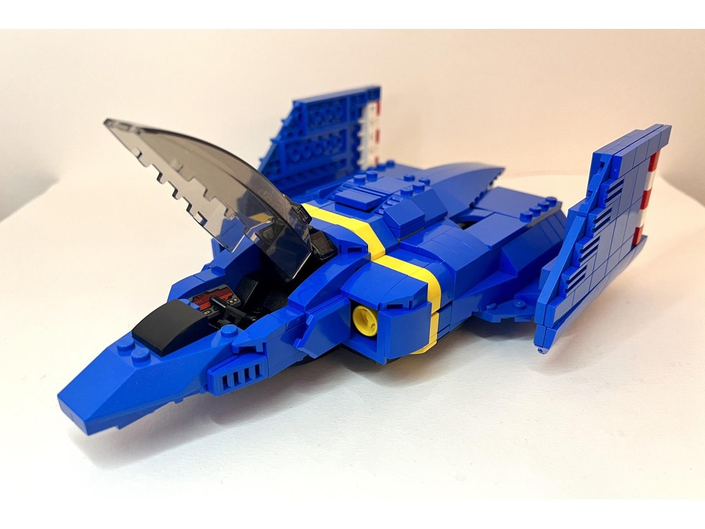 LEGO MOC Blue Falcon (F-Zero) by Celeri | Rebrickable - Build with LEGO
