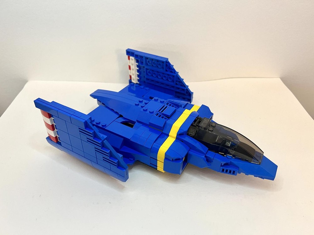 LEGO MOC Blue Falcon (F-Zero) by Celeri | Rebrickable - Build with LEGO